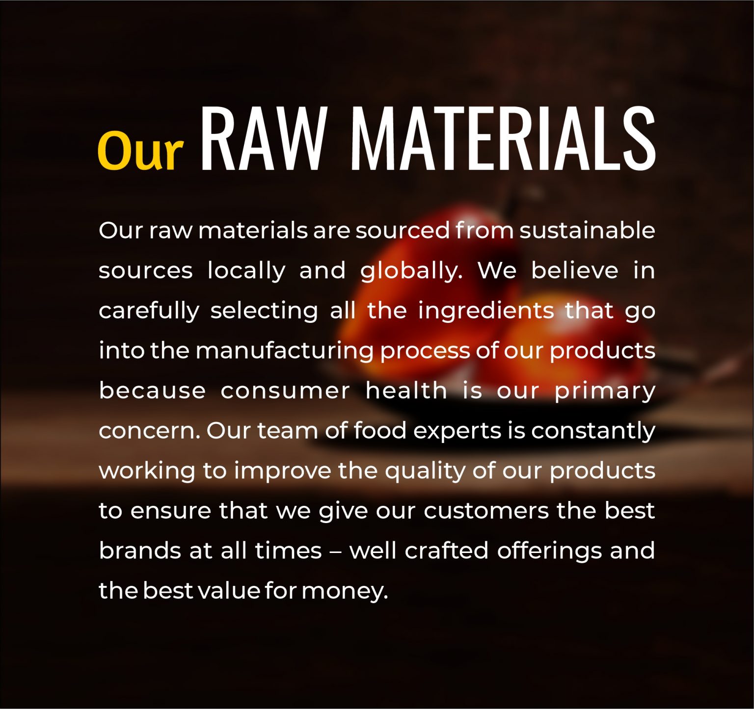 About Us – SNF Foods Limited